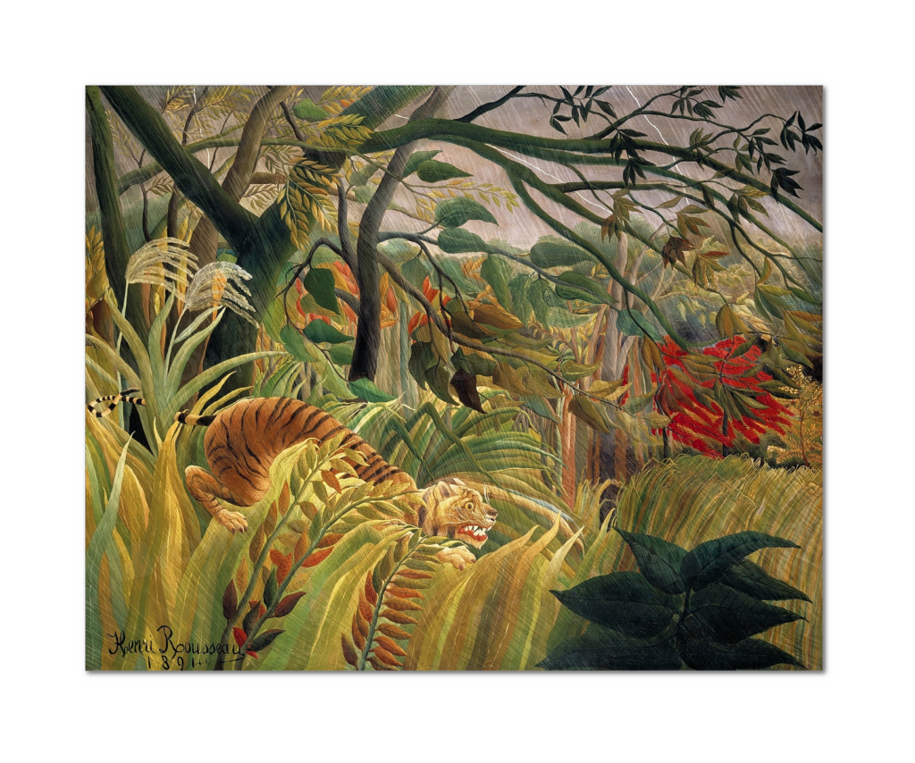 Tiger in a Tropical Storm (Henri Rousseau, 1891) – Cardiff Poster Printing